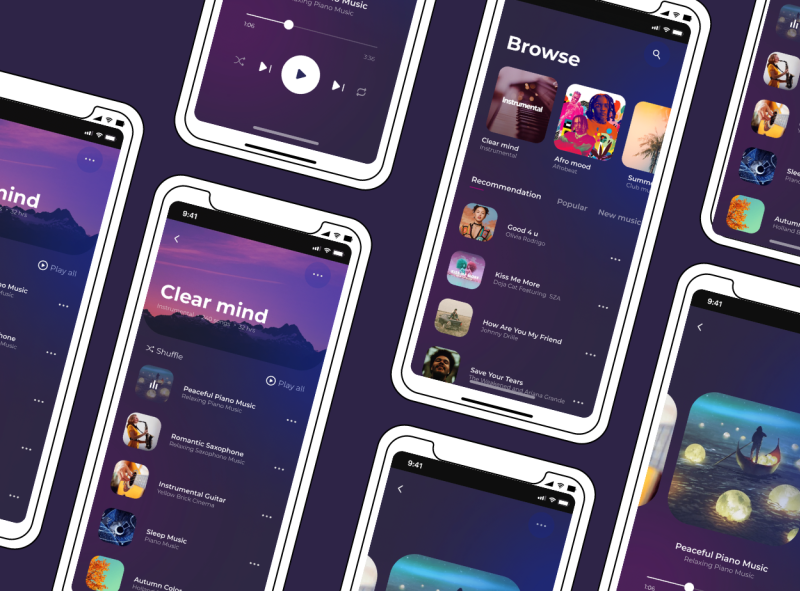 Mobile App: Music Player UI design by Stanley Ameh on Dribbble