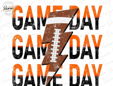 Game Day Football Lightning Bolt Png by Remm Design on Dribbble