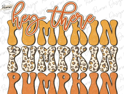 Hey There Pumpkin PNG, Retro Fall, Halloween by Remm Design on Dribbble