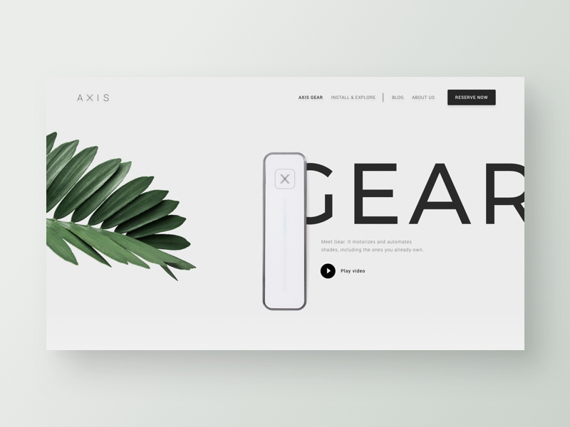 AXIS website concept by Jenn Choi on Dribbble