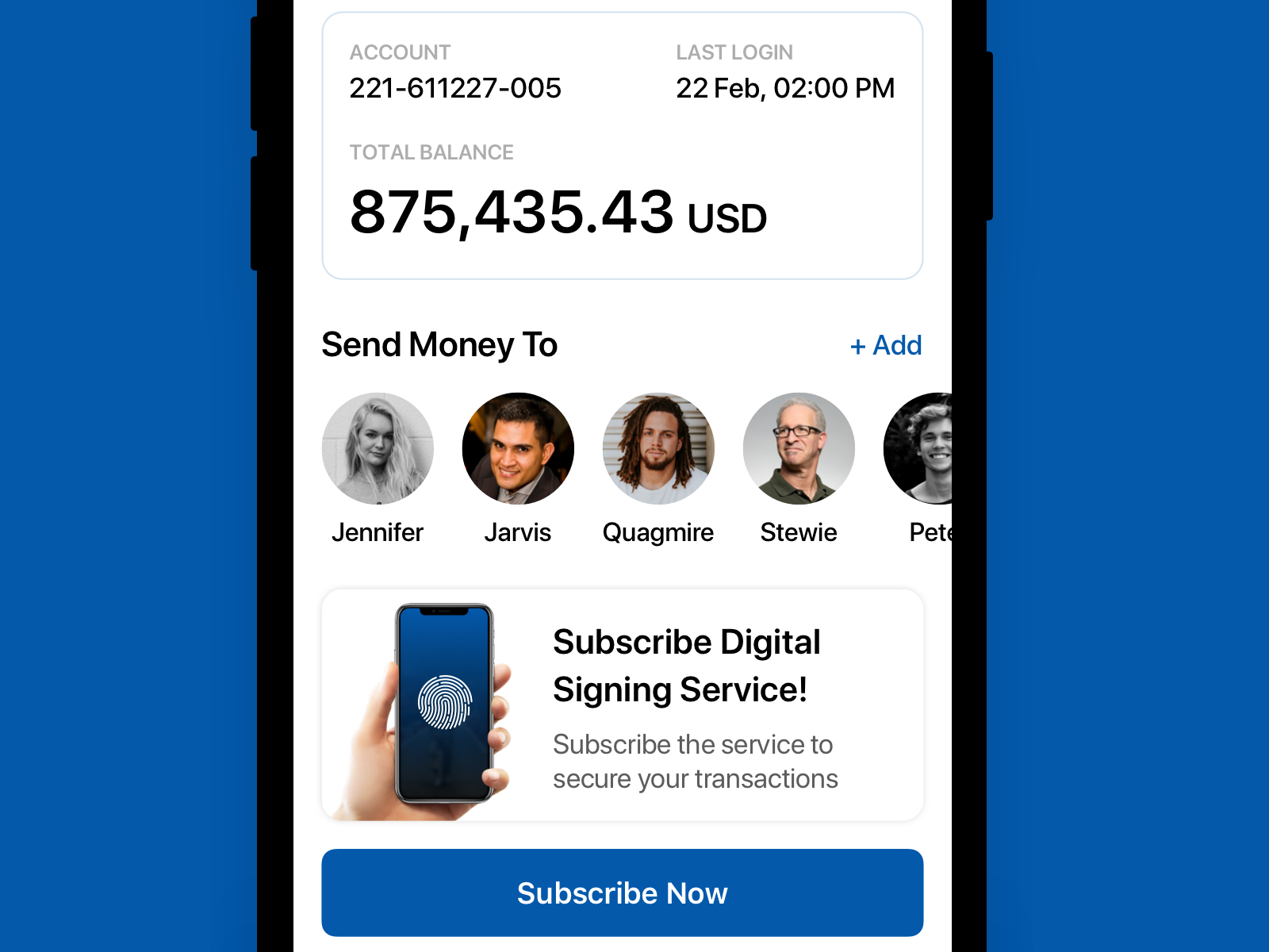 Digital Signature - Bank Account by Mo'az Mohsen for Tremoloo on Dribbble