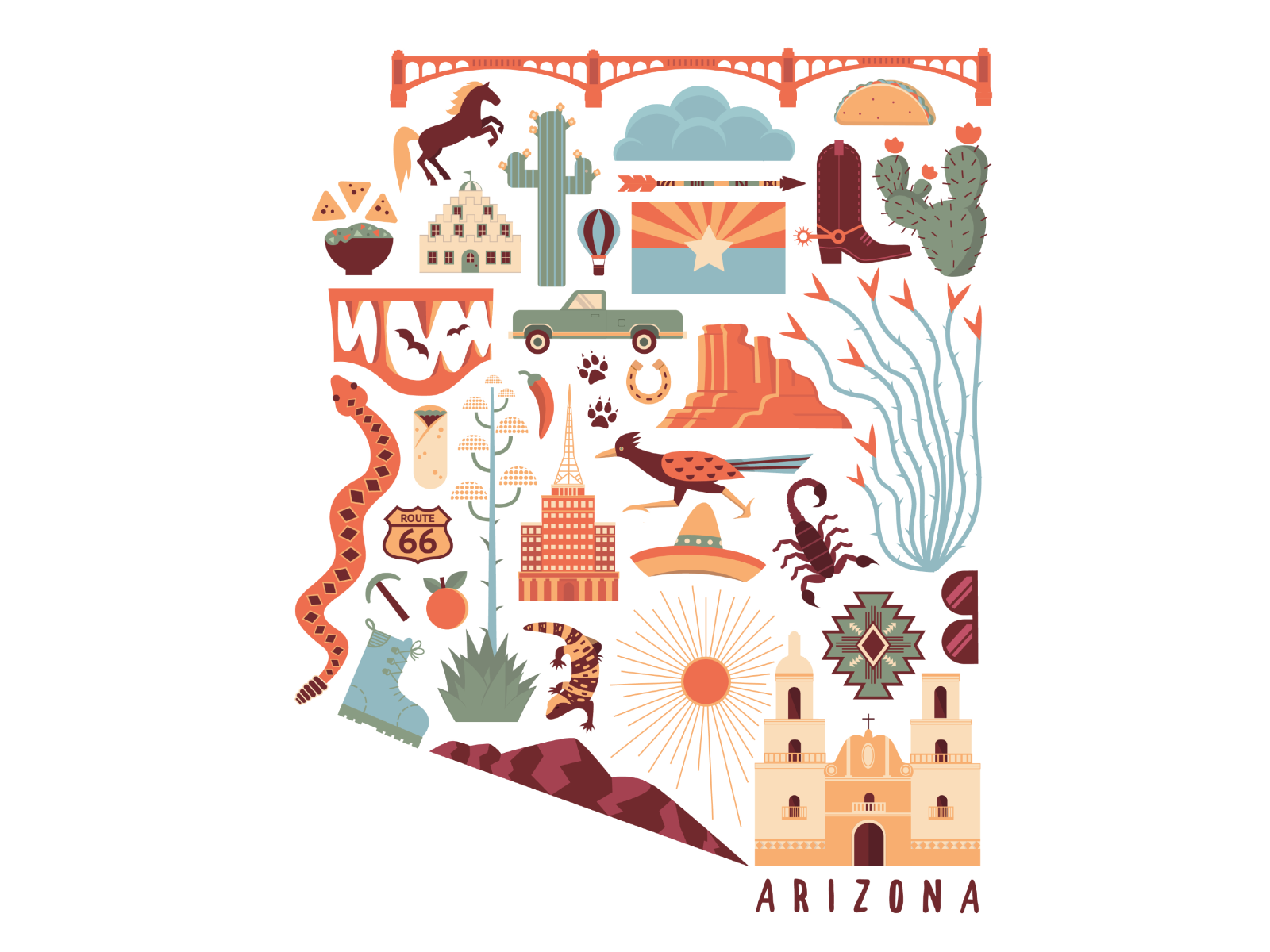 Arizona by Maria Sitzmann Landry on Dribbble