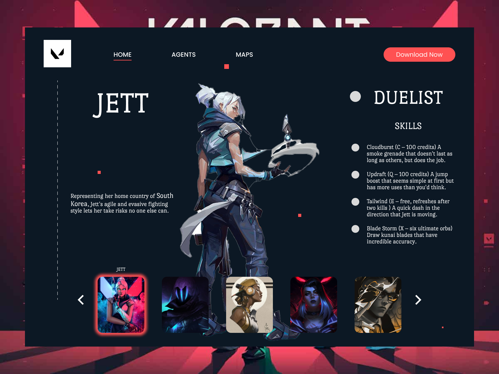 VALORANT Landing Page by Nikoloz Lomidze on Dribbble