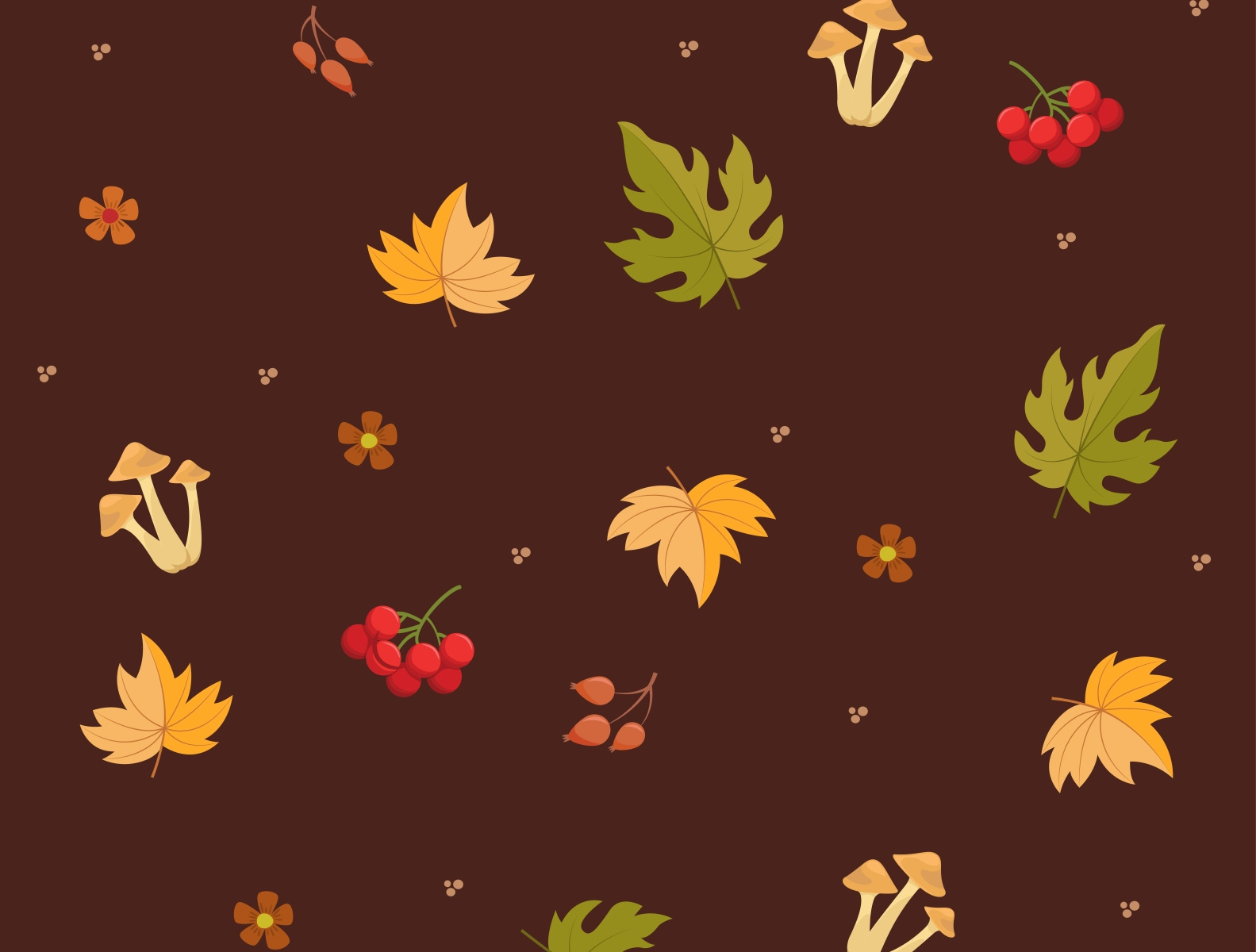 Autumn print for children, clothes, kids holidays by Anna FlyArt on ...
