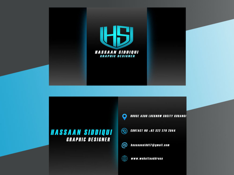 BUSSINES CARD by Hassaan Siddiqui on Dribbble