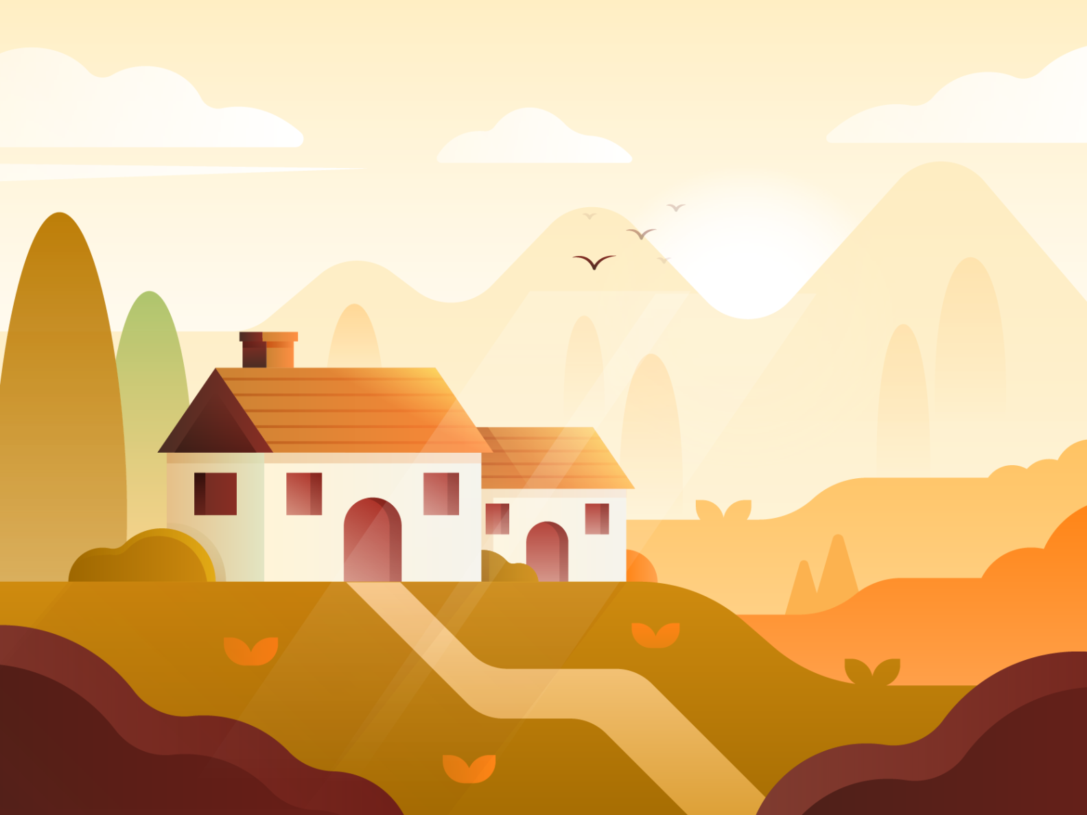 Scenery by LDH on Dribbble