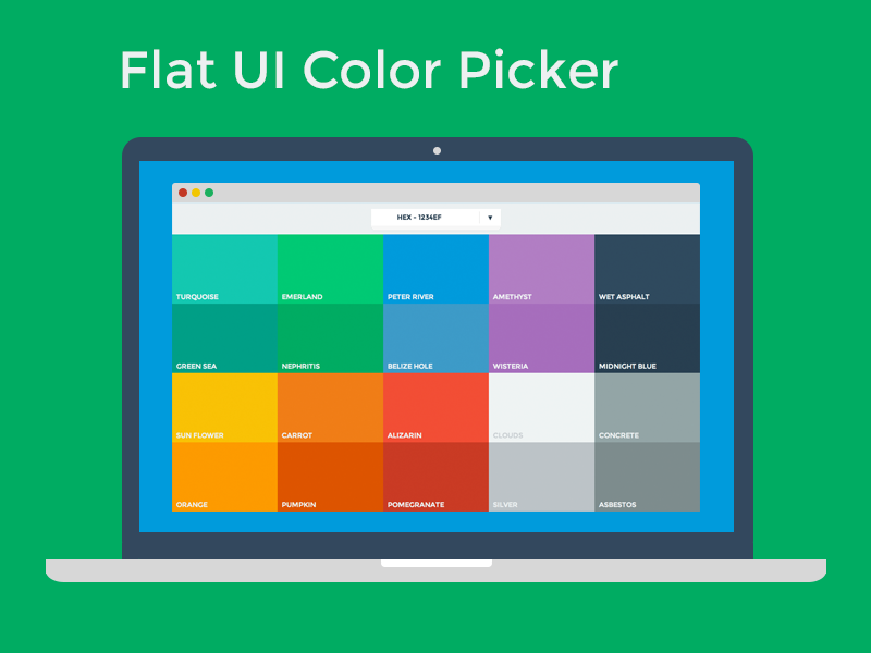 Flat UI Color Picker by Ahmet Sülek on Dribbble