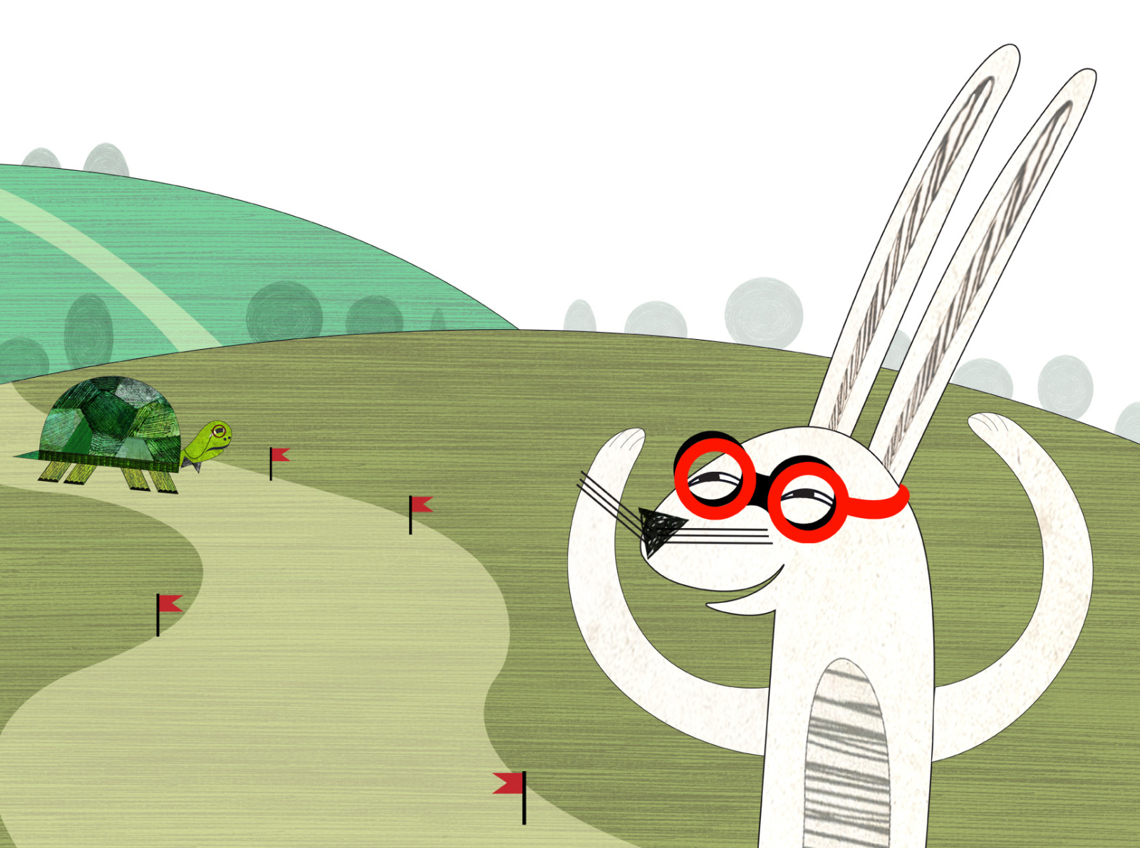 The Tortoise and the Hare by Oksana Boguslavska on Dribbble