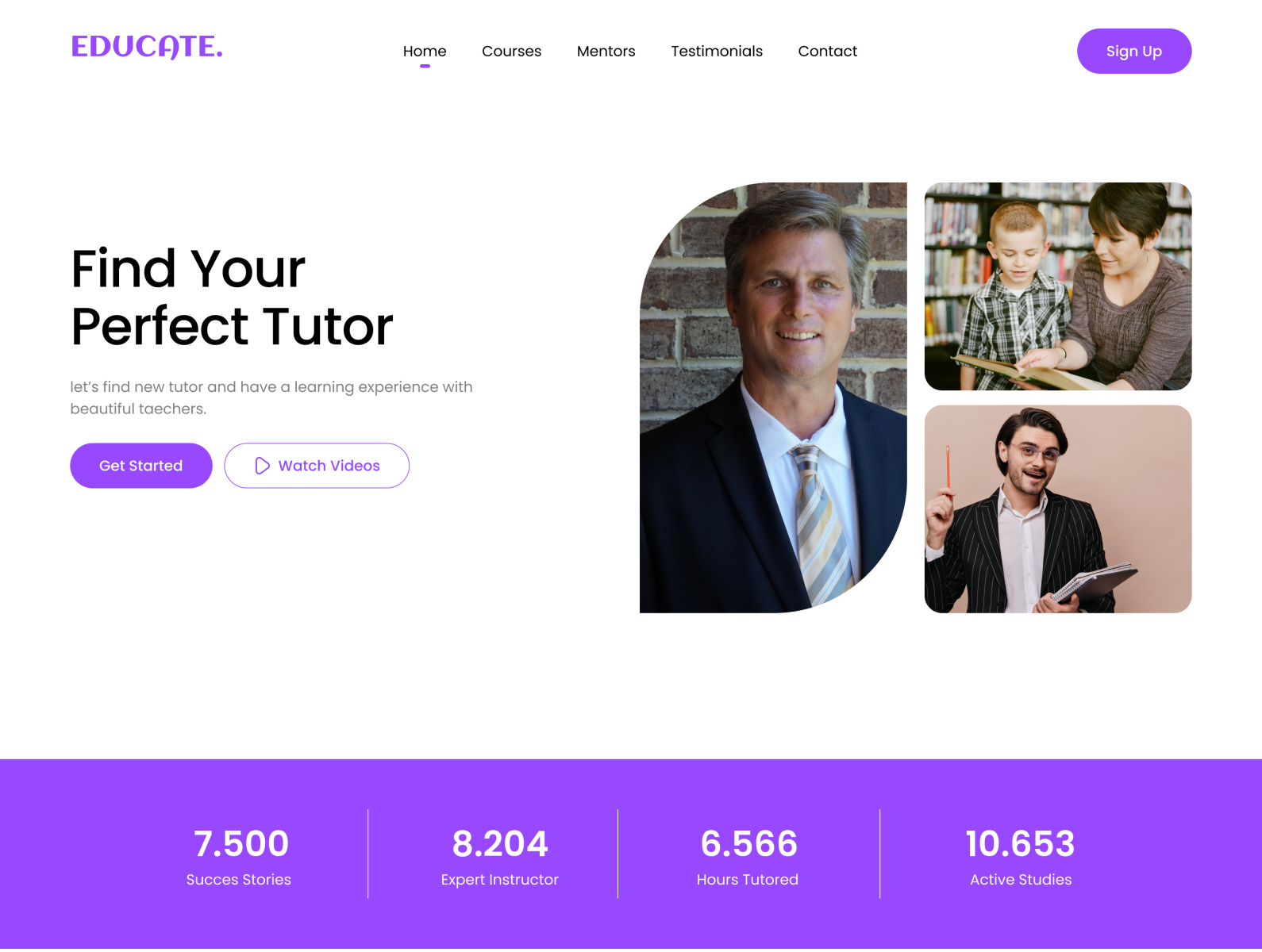 EDUCATE | Learning Website by Ashish Mandi on Dribbble