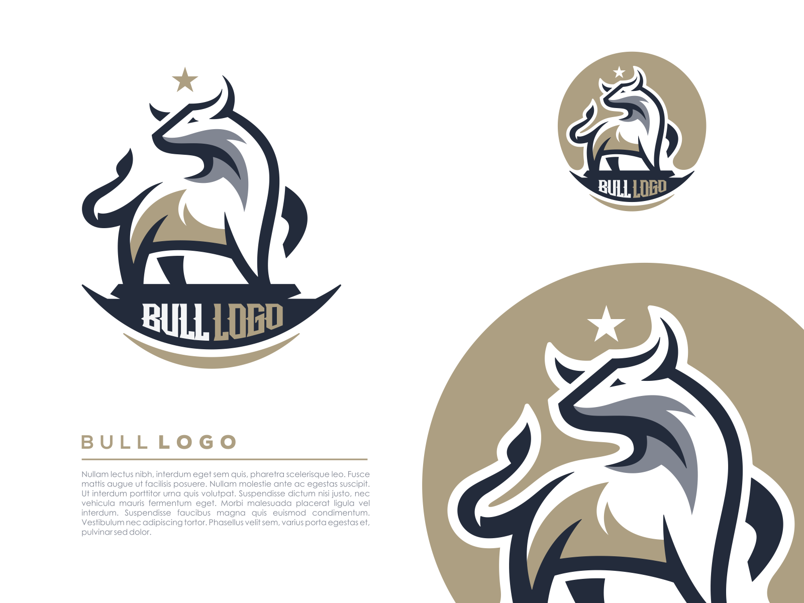 bull logo design by albert kalingga on Dribbble