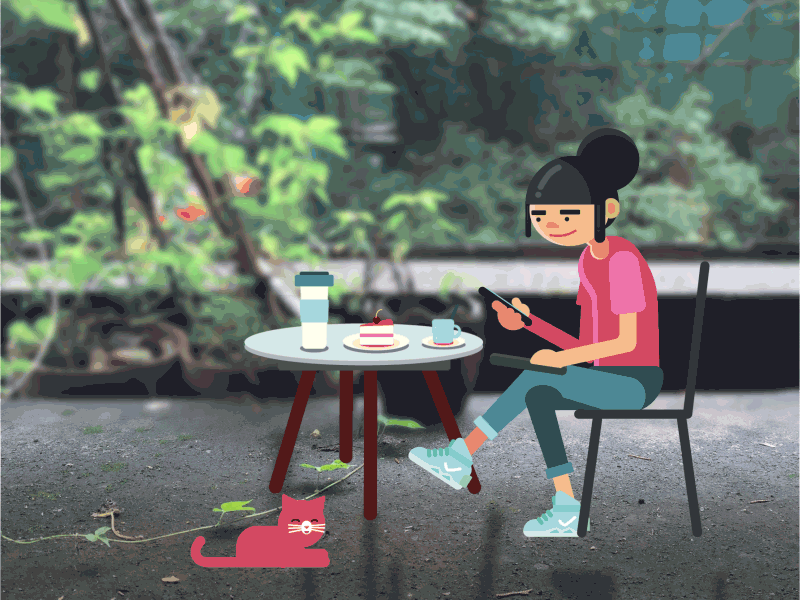 Afternoon tea by Bruce Dong on Dribbble