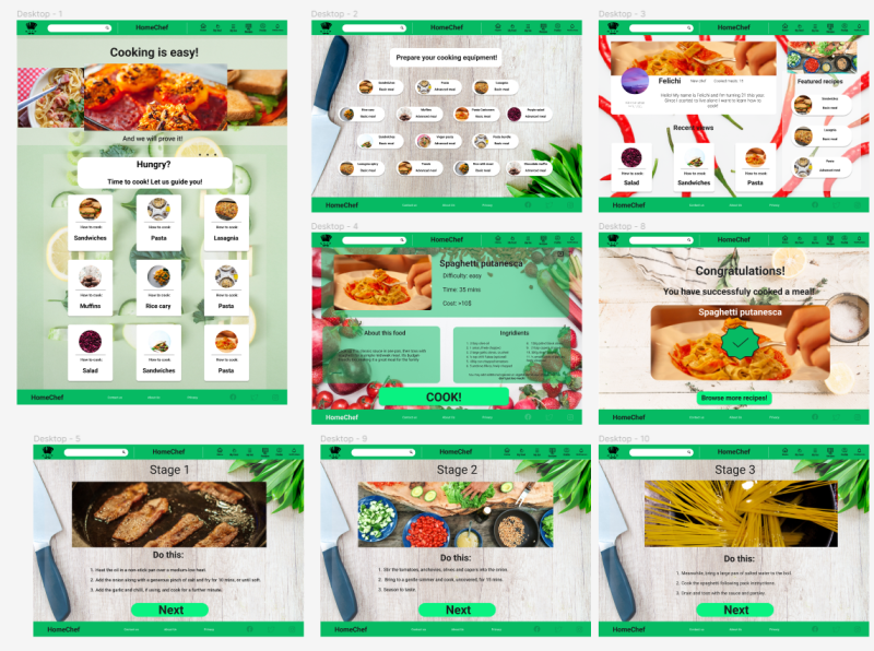 Cooking web app by Nikita on Dribbble
