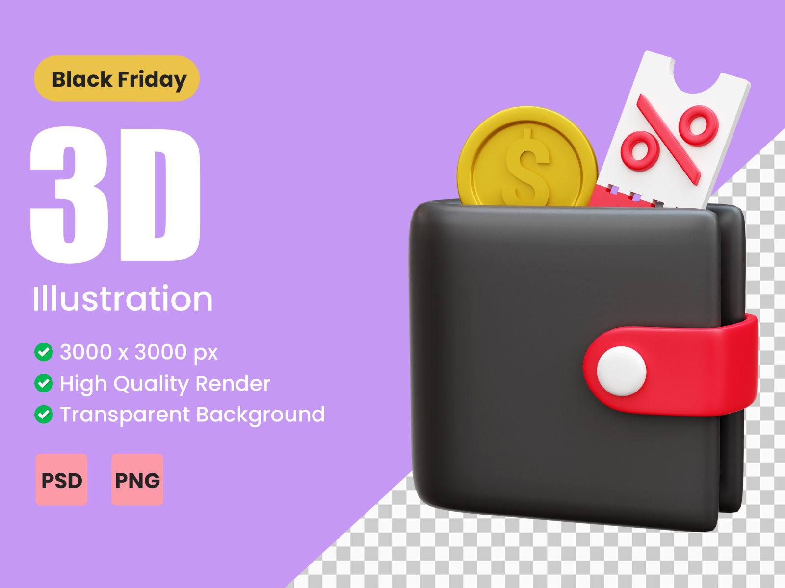 WALLET 3D ICON ILLUSTRATION by Aga Arsari on Dribbble