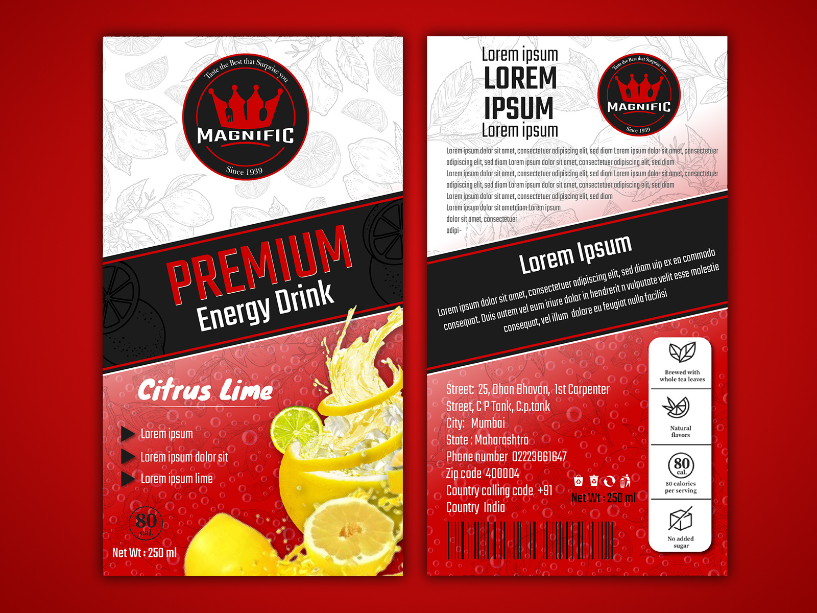Energy Drink Can Label Design And Branding by Marketorz on Dribbble