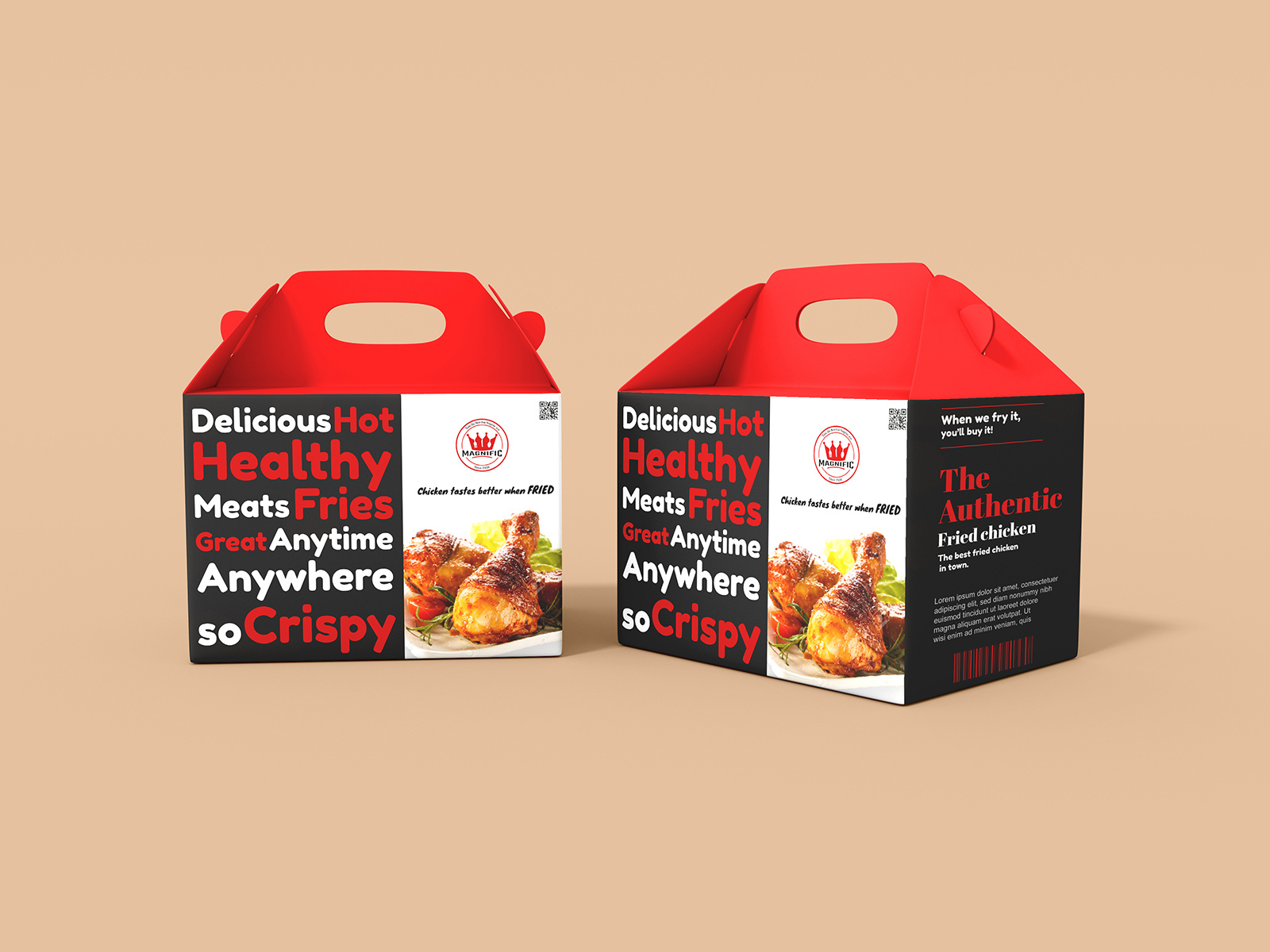 Take Away Food Container Design And Mockup by Marketorz on Dribbble