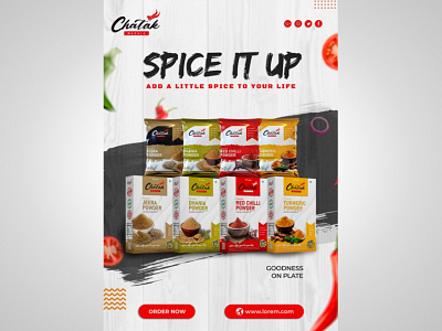 Masala Company Poster Design by Marketorz on Dribbble