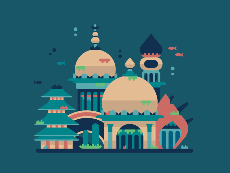 Atlantis by Cassie Le on Dribbble