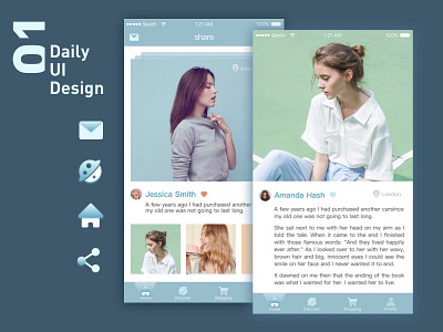 daily UI-app by Mdjan on Dribbble