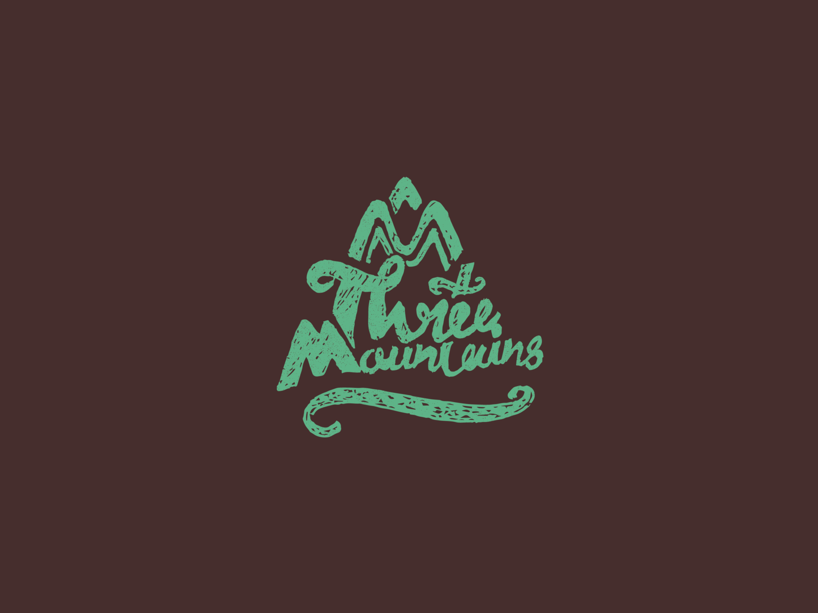 Three Mountains - screen print by EDIFÉ on Dribbble