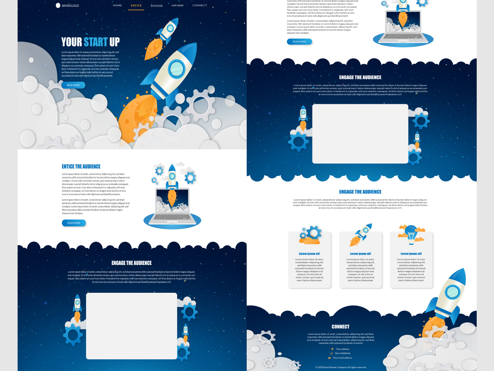 Start-Up Template by Petar Jovanovic on Dribbble