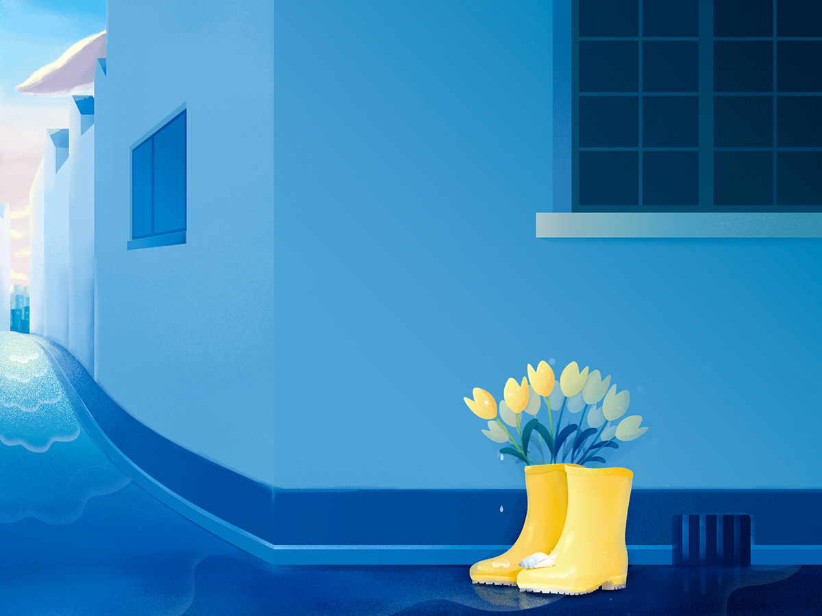 rain by Dream Factory on Dribbble