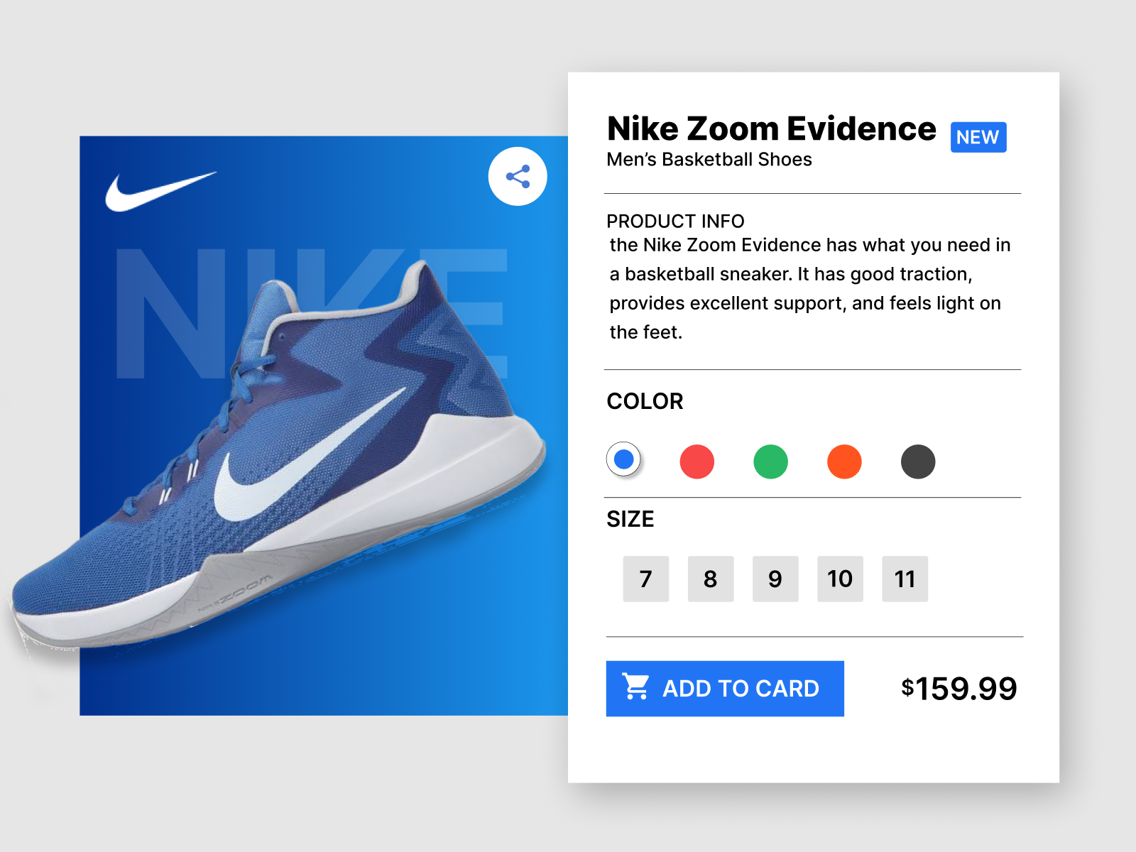 Desktop product card by Iordye Michael on Dribbble