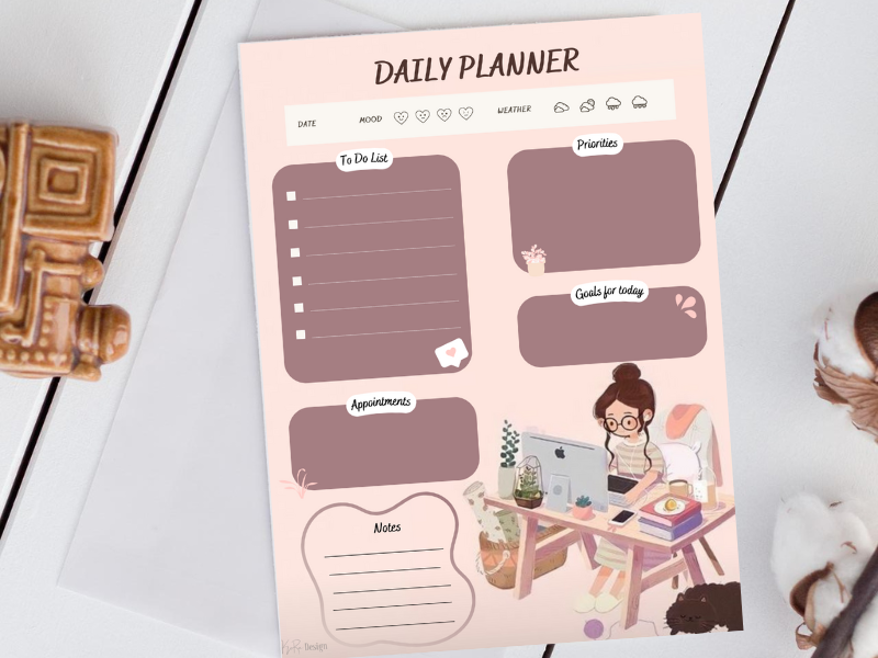 Daily Planner by KeRa Design on Dribbble
