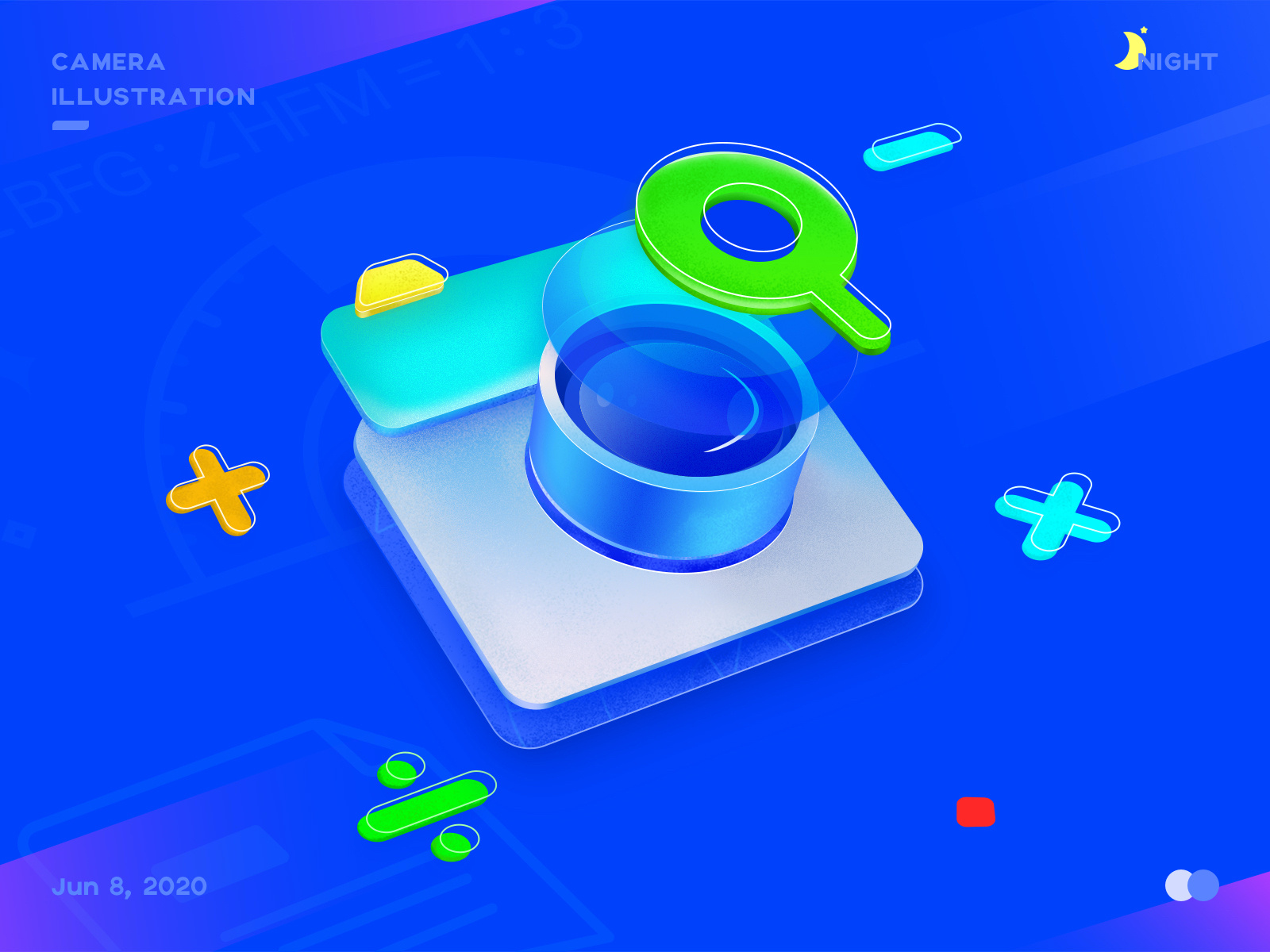 Camera illustration by Lier_ on Dribbble