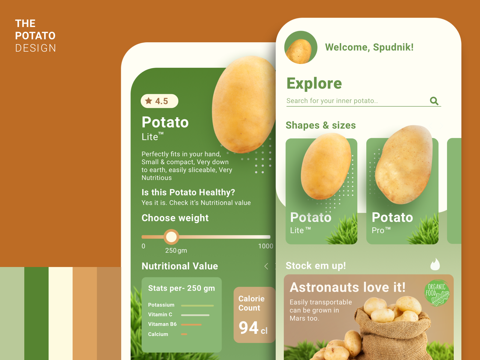 For the love of Potato | App design by Sandeep Nair | Designer 🍭 on ...