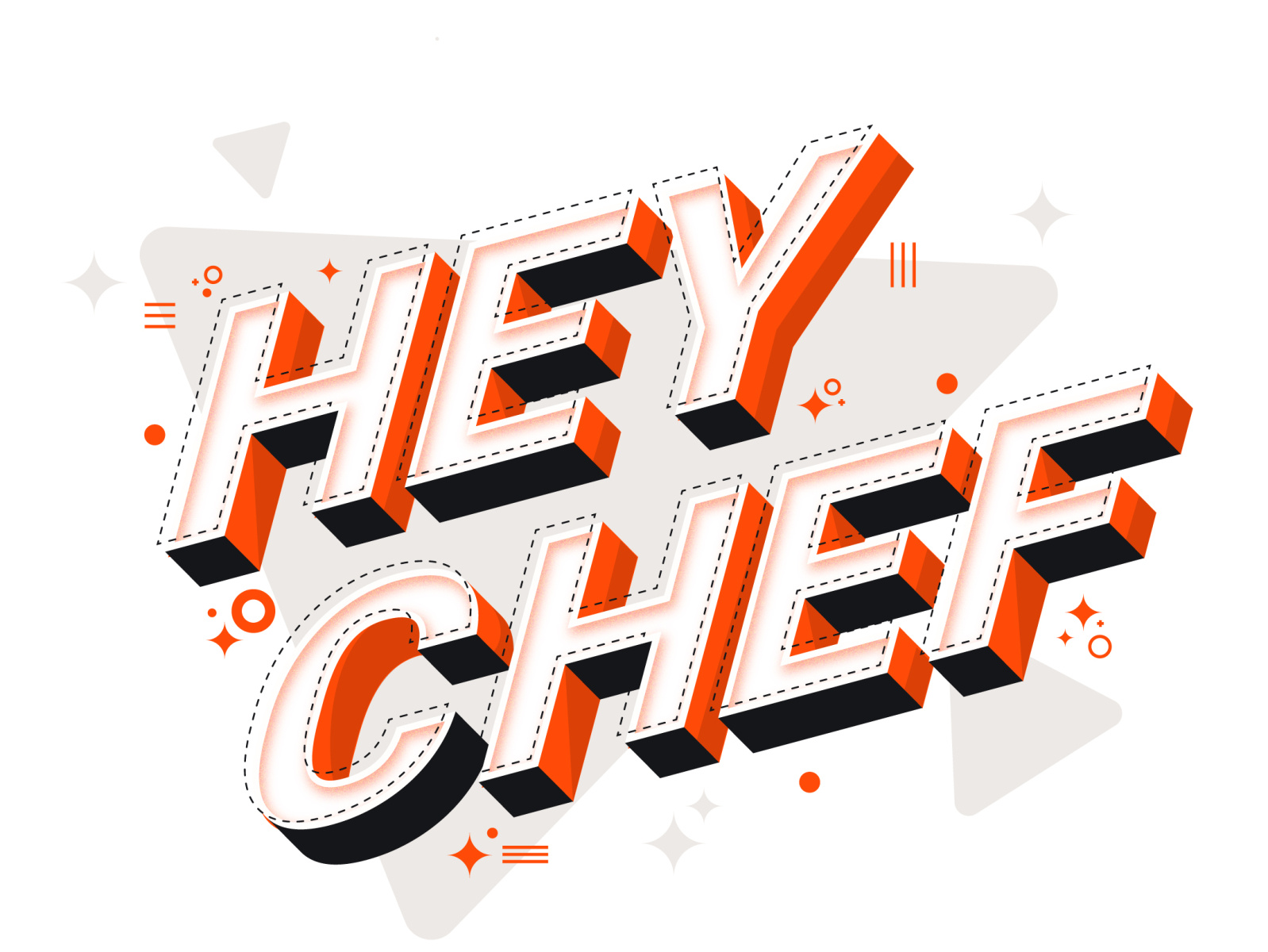 'Hey Chef!' Typography by Django on Dribbble