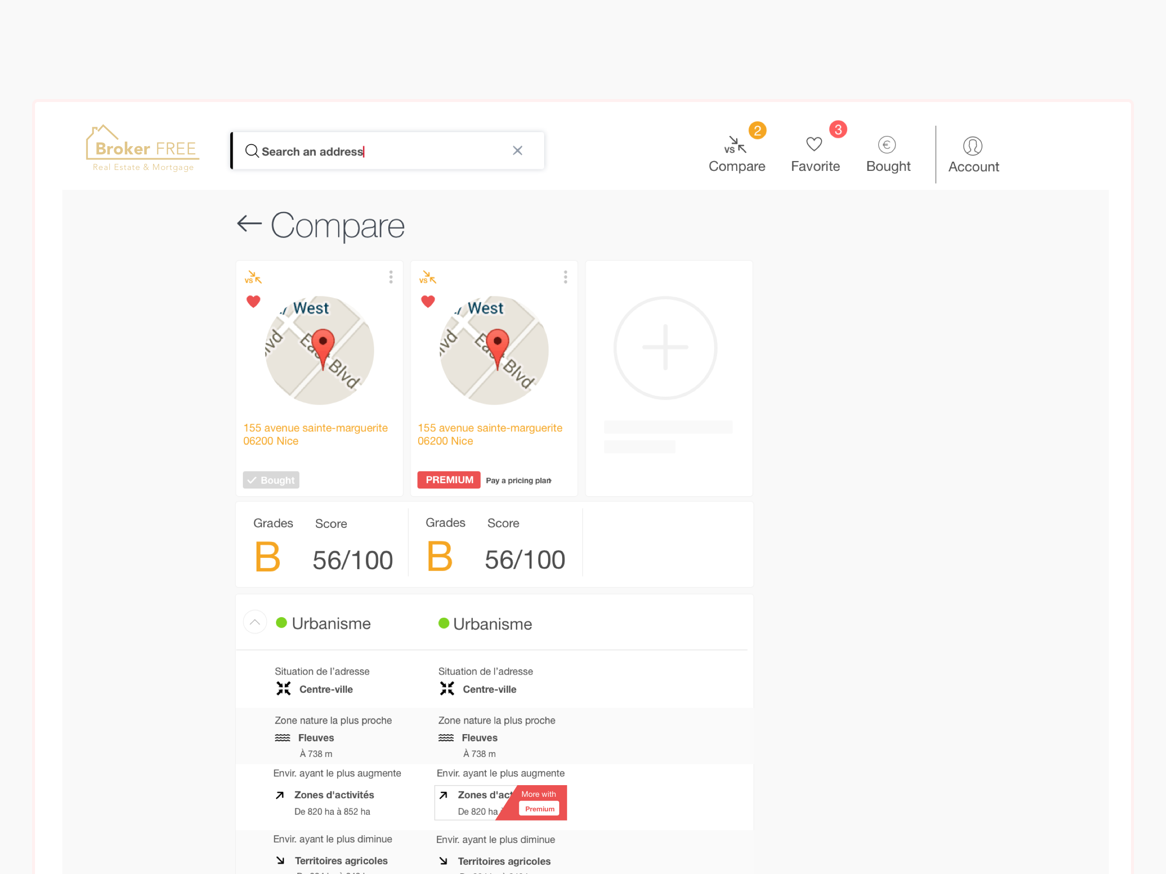 Compare Location Report by Michail Kouroupakis on Dribbble