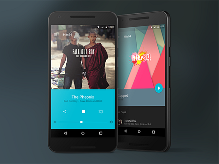 Android Media Player by Rachel McGrane on Dribbble