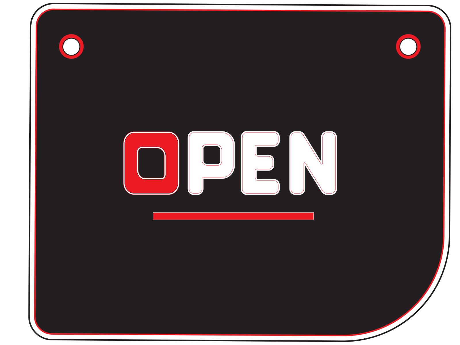 Open signboard label by Kseniia M on Dribbble