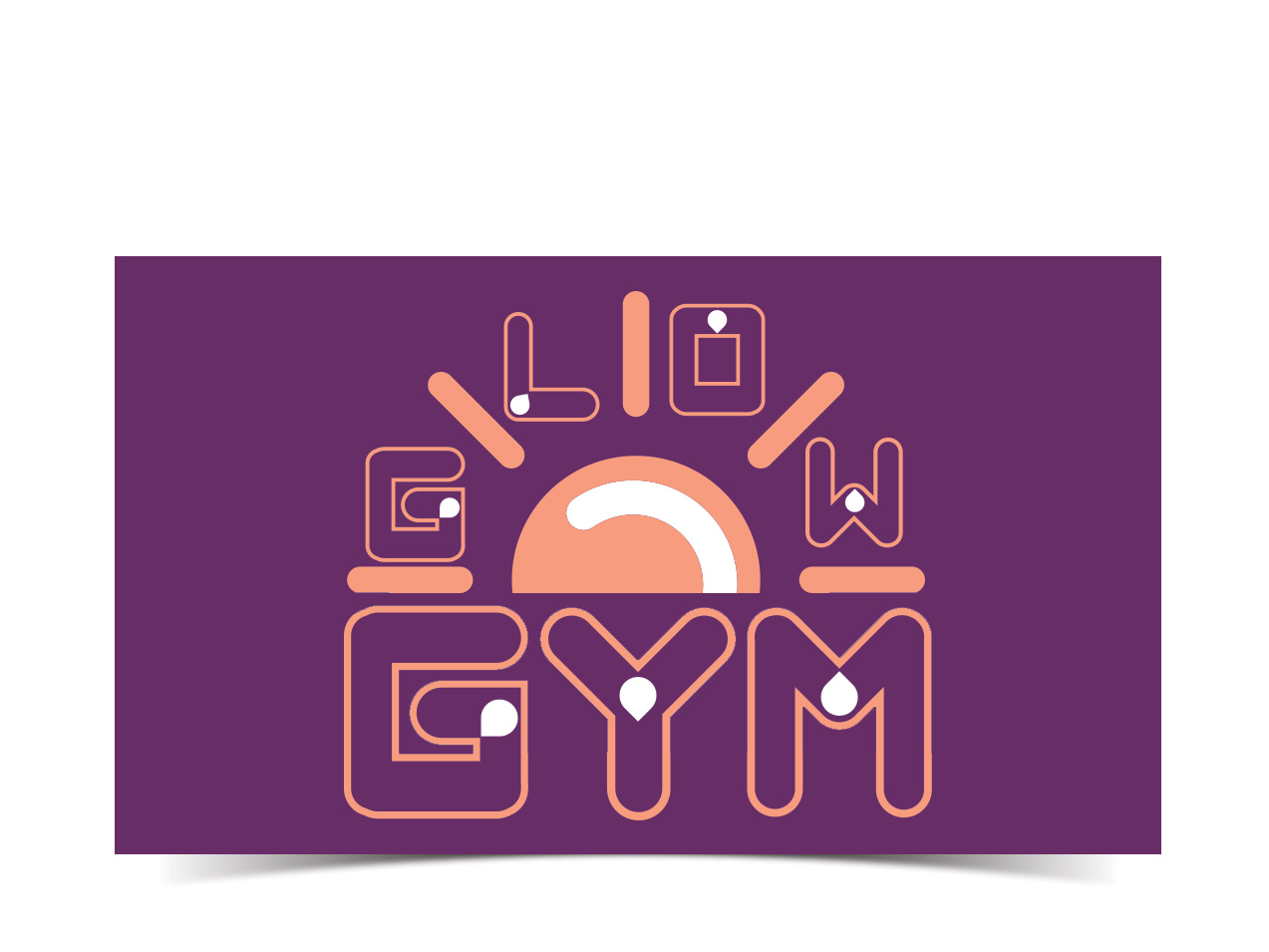Glow GYM - Logo and Card by Nina Khashchina on Dribbble