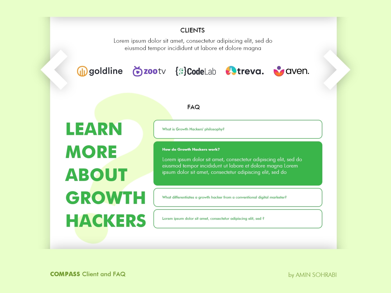 Compass Saas Web Ui By Amin Sohrabi On Dribbble