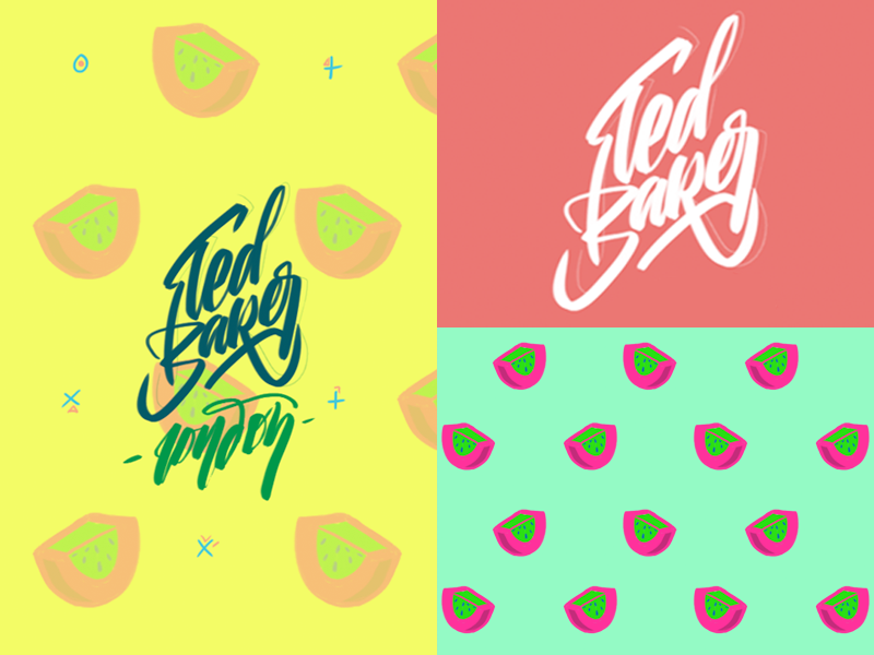 Ted Baker - Lettering by Nabil Moosa on Dribbble