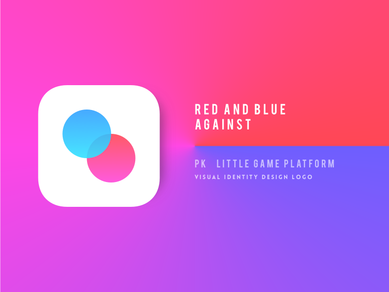 Red And Blue Against by MONK.REN on Dribbble