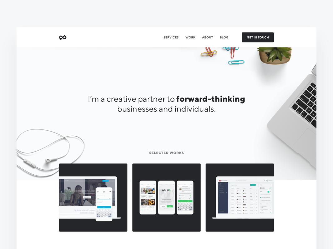 Personal Homepage Redesign by Andrija Prelec on Dribbble