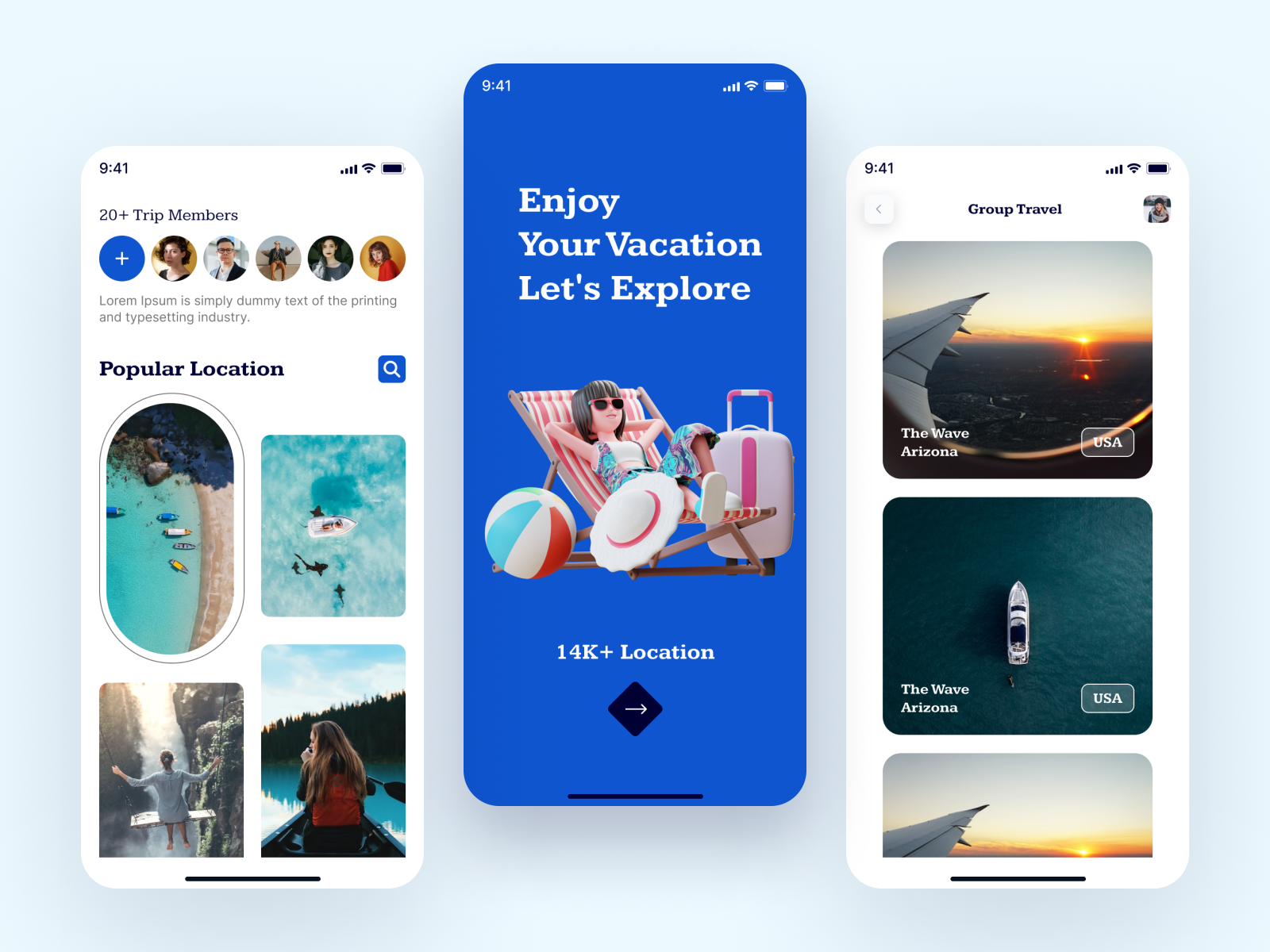 Travel App Design by FalconThought on Dribbble