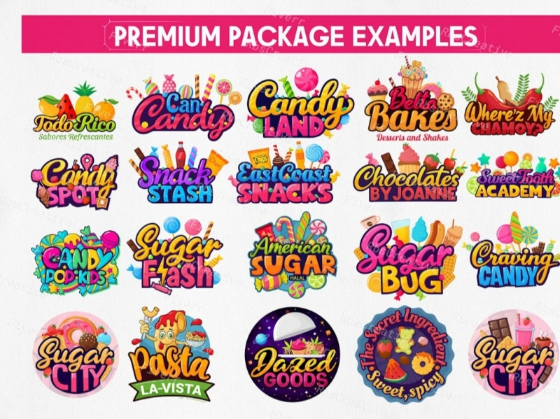 Candy logo design by Rakesh Barman on Dribbble