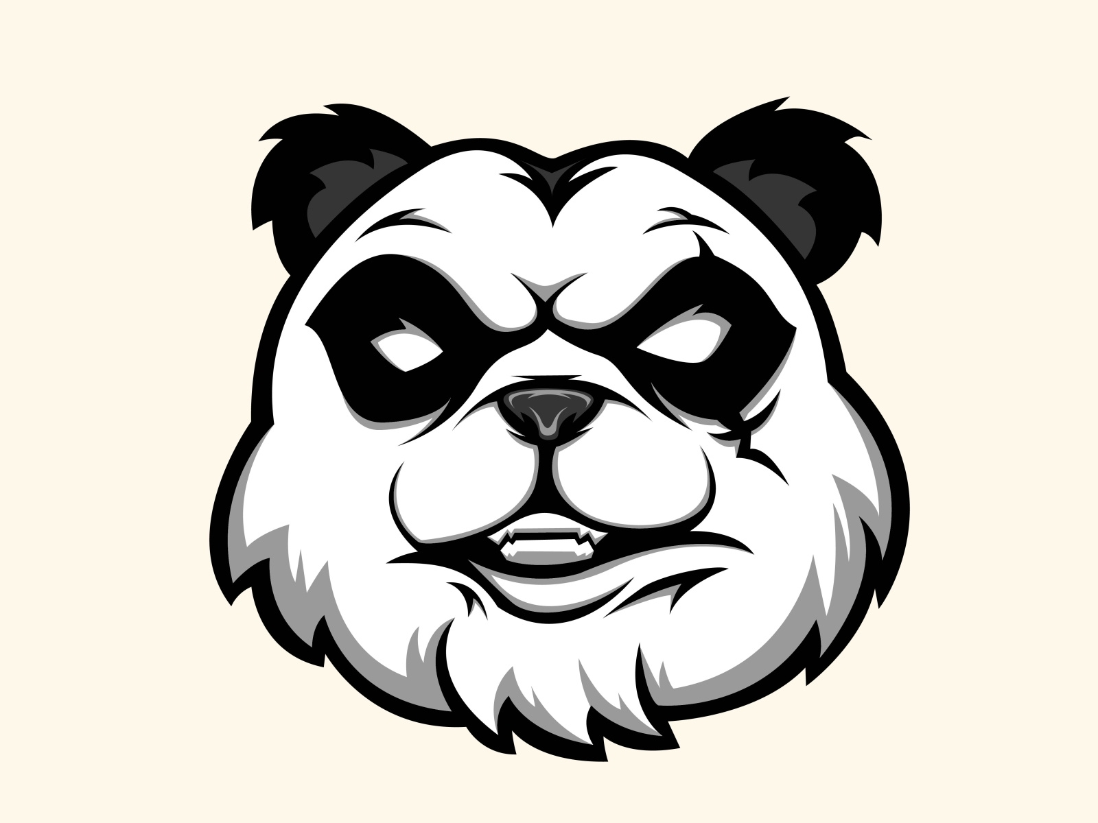 head panda mascot by tana design on Dribbble