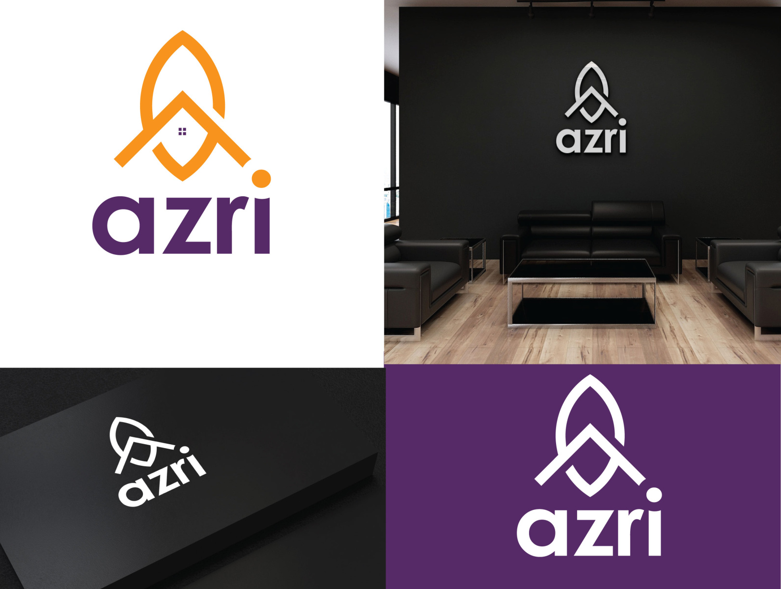 Azri logo Design by Sakina Art on Dribbble