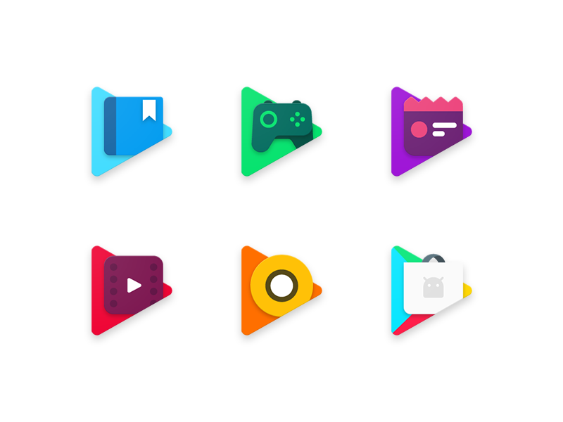 Google Play product redesign by Fraom on Dribbble