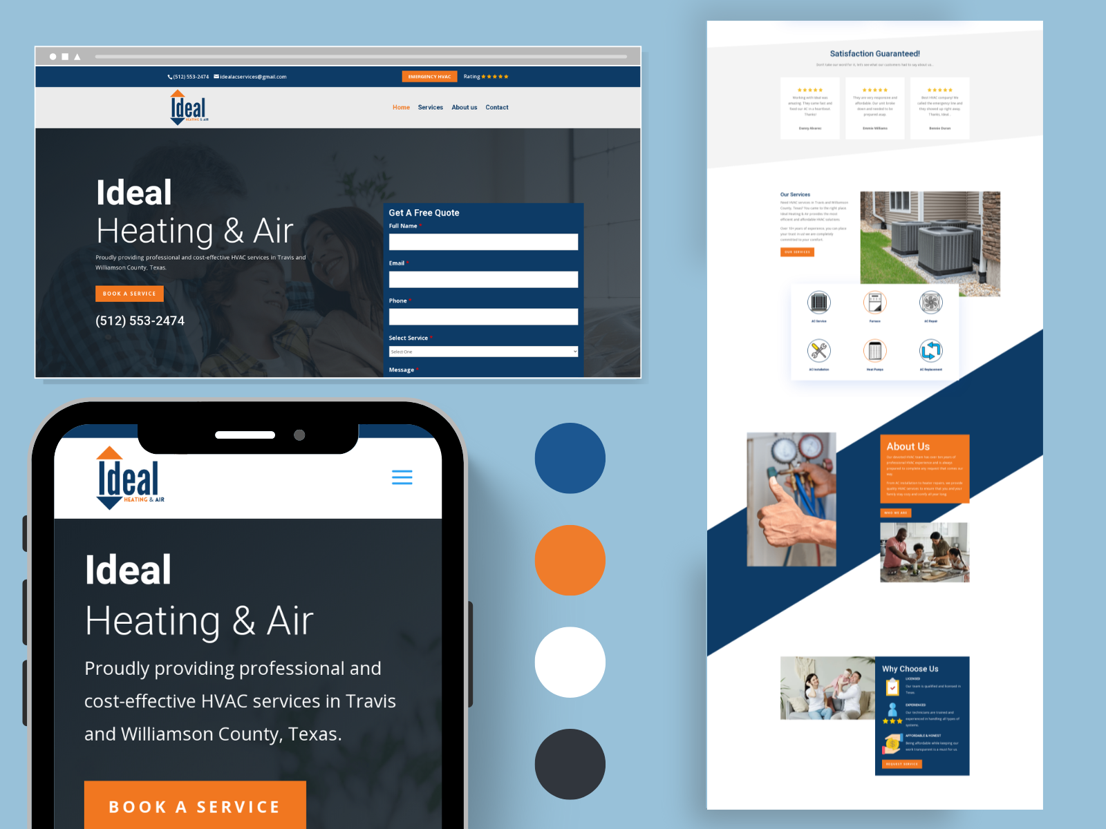 HVAC Company Website Design by NetUplift on Dribbble
