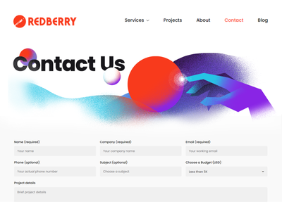 Contact Us Illustration by Baloo's Sketchbook on Dribbble