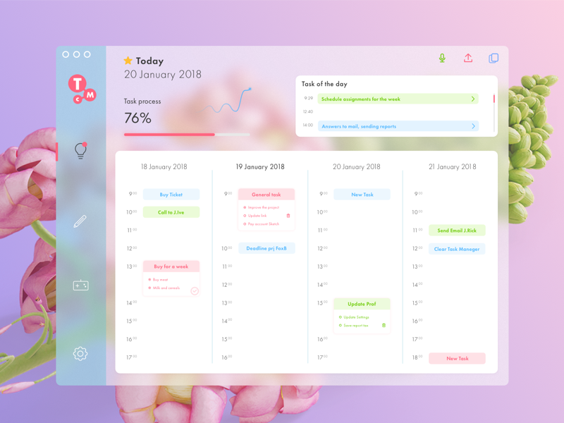 Task Manager by MaxZ on Dribbble