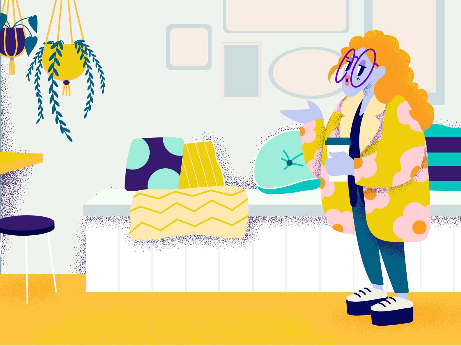 Character illustration for wattpad ad by Nora Toth on Dribbble