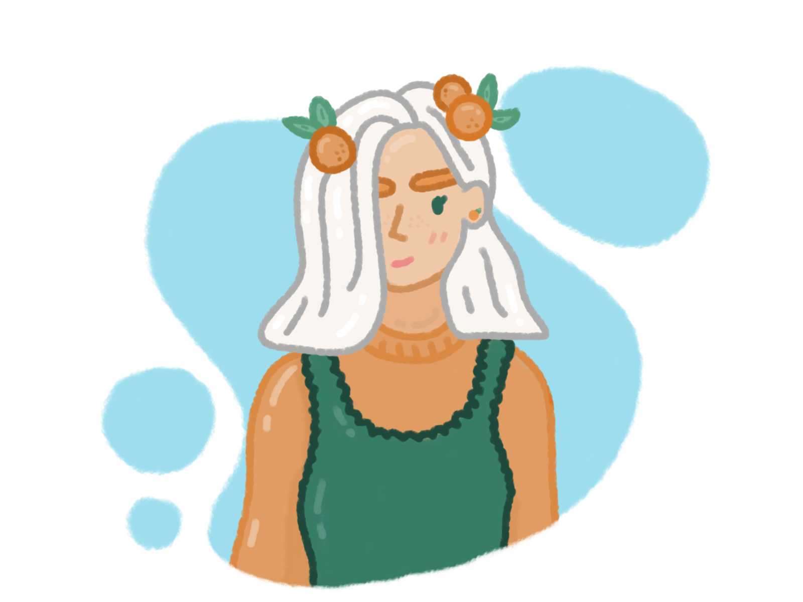 Orange Girl by Lia | Yusrilia Design on Dribbble