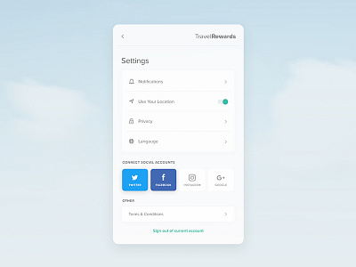Daily UI #007 - Settings by Scott Clark on Dribbble