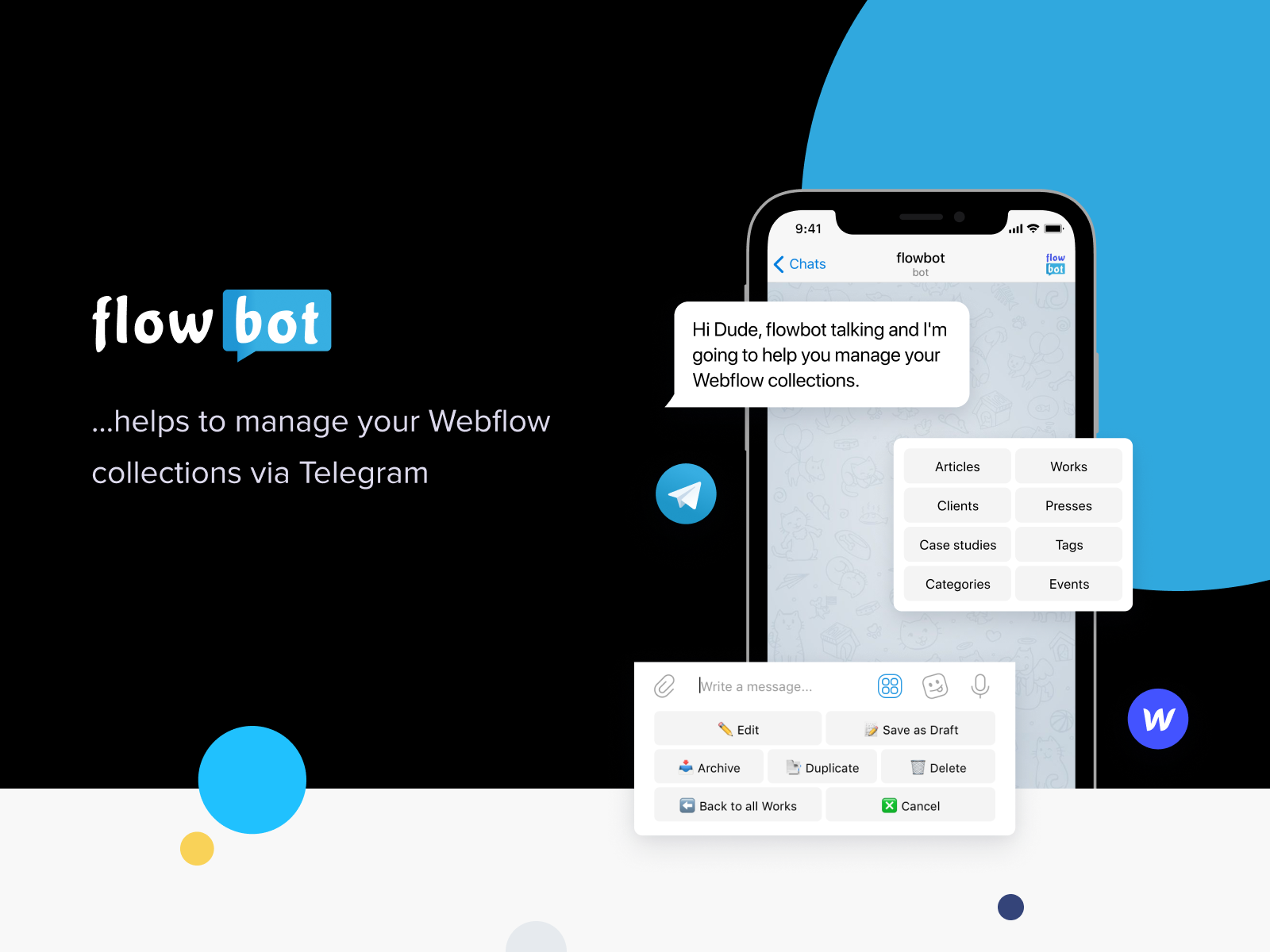 flowbot by Mikhail Voloshin ⚡ for WebFolks on Dribbble
